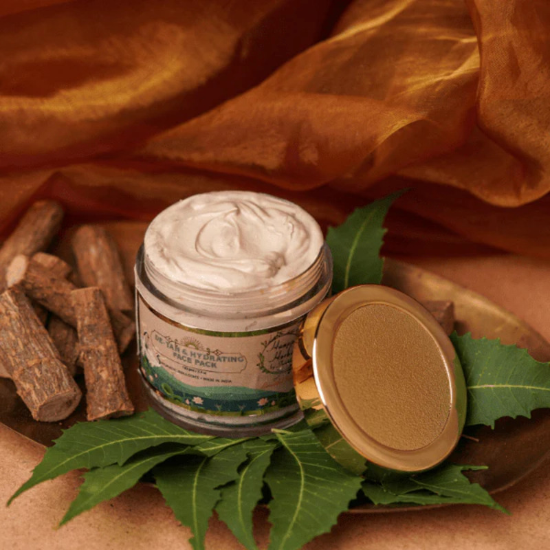 De-tan & Hydrating Face Pack - Haappy Herbs