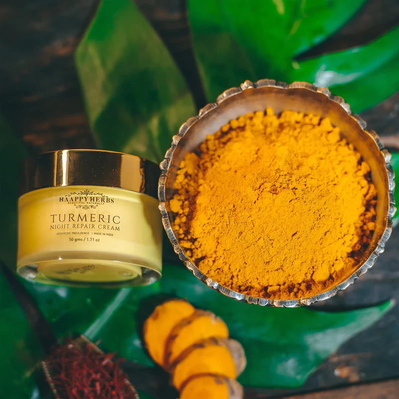 Turmeric Night Repair Cream - 50gm - Haappy Herbs